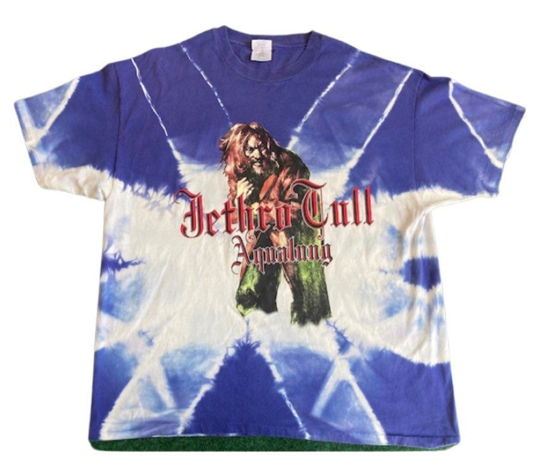 Vintage 90's Jethro Tull Aqualung Tie Dye Hanes Crewneck Album T-shirt ...