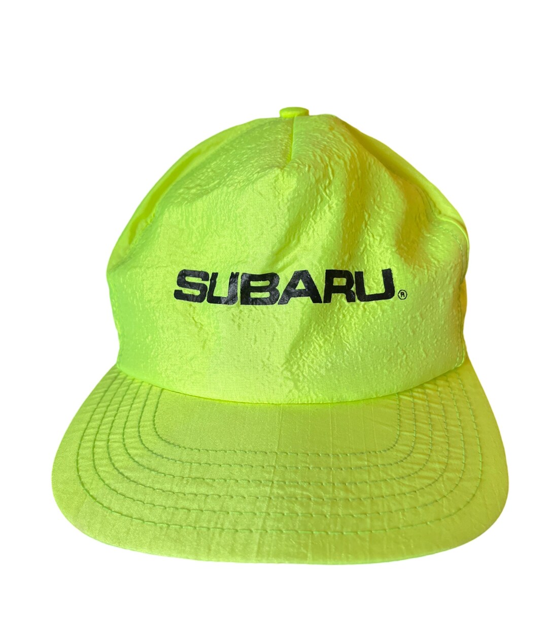 Vintage 90's Neon Subaru Adjustable Snapback Hat, One Size Fits Most ...