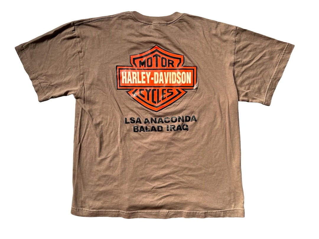 Vintage 2000's GWOT Bootleg Harley Davidson Motorcycles LSA Anaconda ...