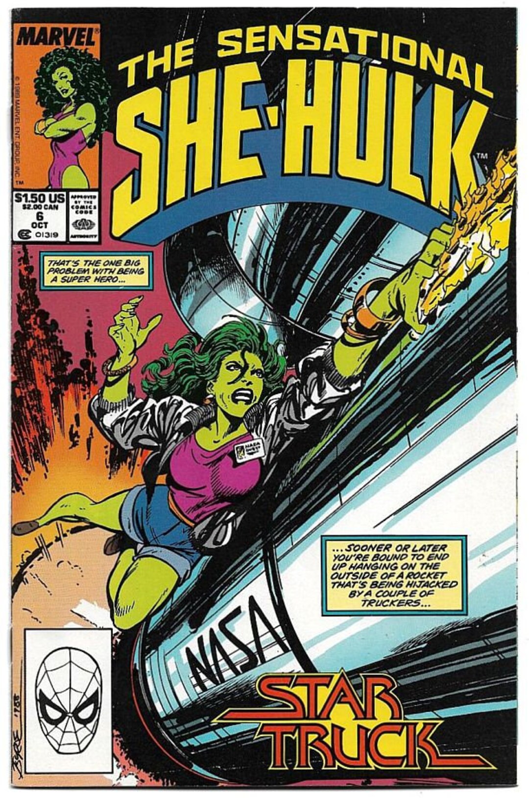 The Sensational She-hulk 6 1989 marvel Comics / Copper Age / John Byrne ...