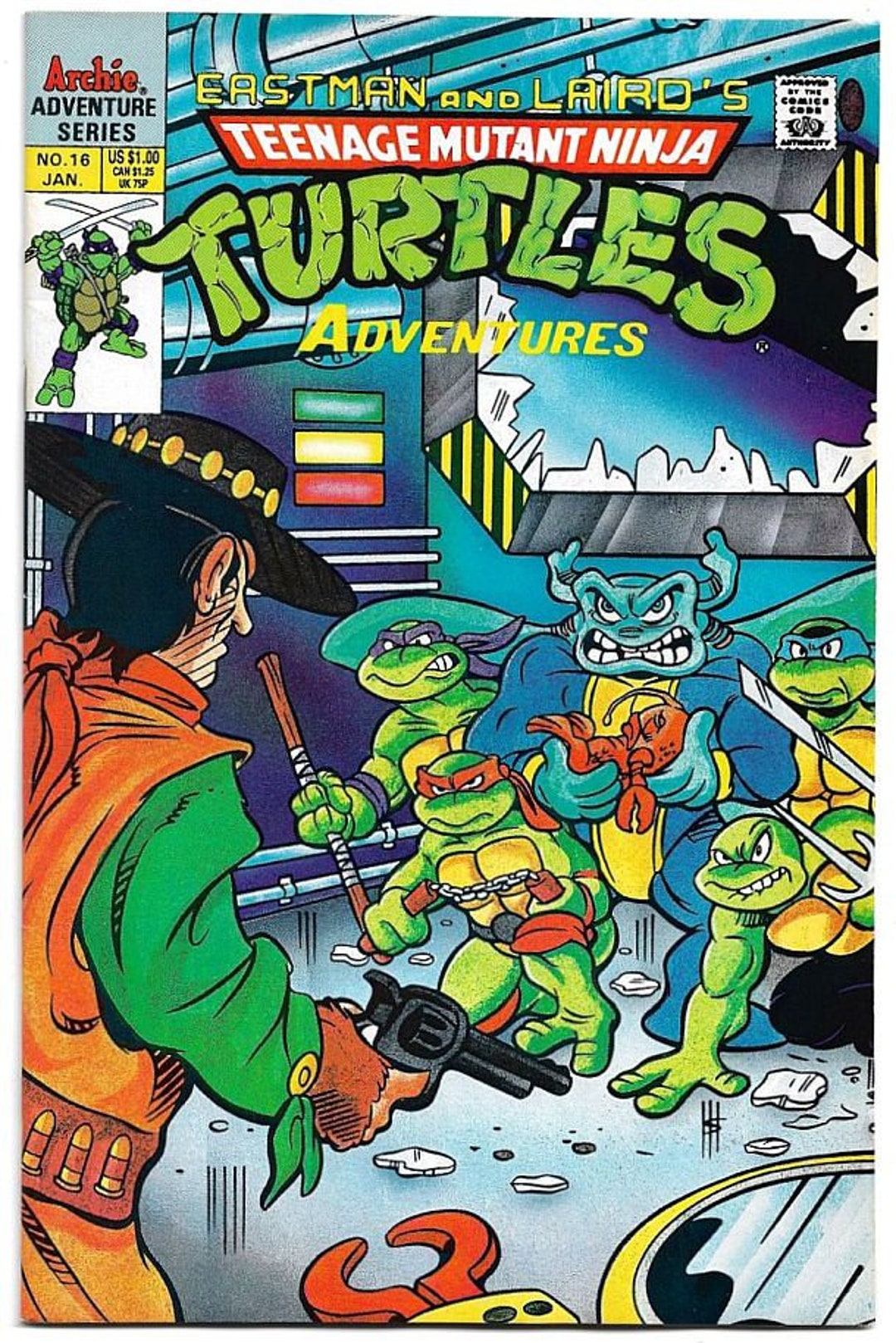 Teenage Mutant Ninja Turtles Adventures 16 1991 archie Comics ...