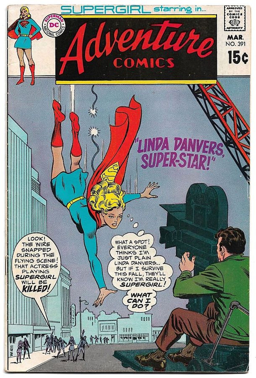 Adventure Comics 391 1970 DC Comics / Linda Danvers / - Etsy