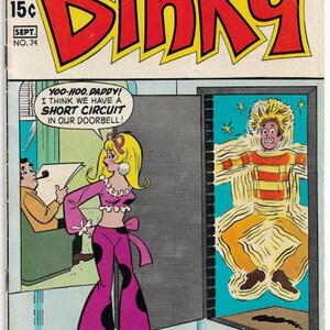 Binky #74 (1970) *DC Comics / Cover Artwork by Henry Scarpelli / Peggy ...