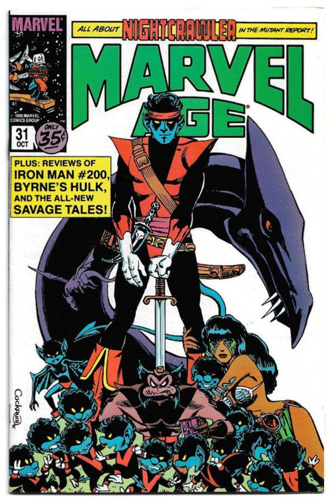 Marvel Age #31 (1985) *marvel Comics / Cover Art by Dave Cockrum ...