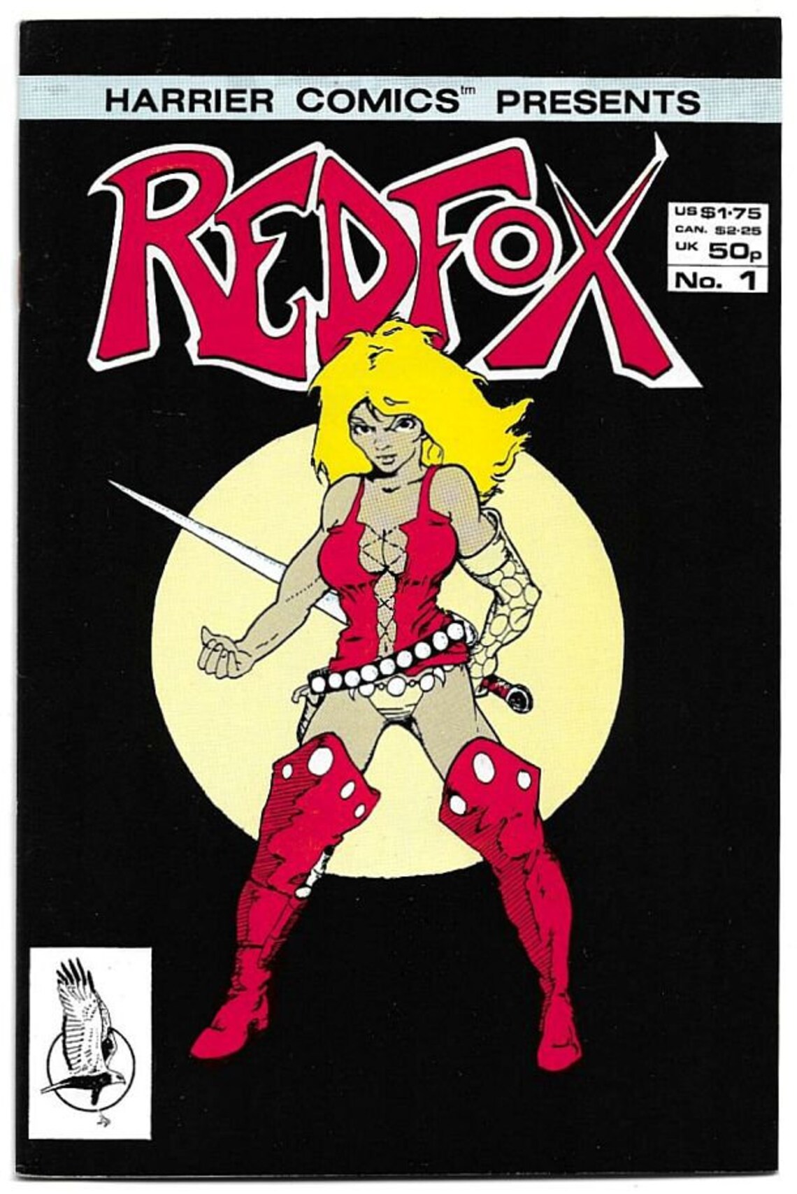 Redfox 1 1986 harrier Comics / Copper Age / 2nd Printing / - Etsy