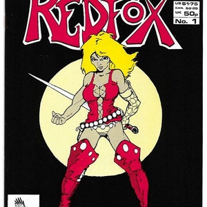Redfox 1 1986 harrier Comics / Copper Age / 2nd Printing / Ankhl of Pthud - Etsy
