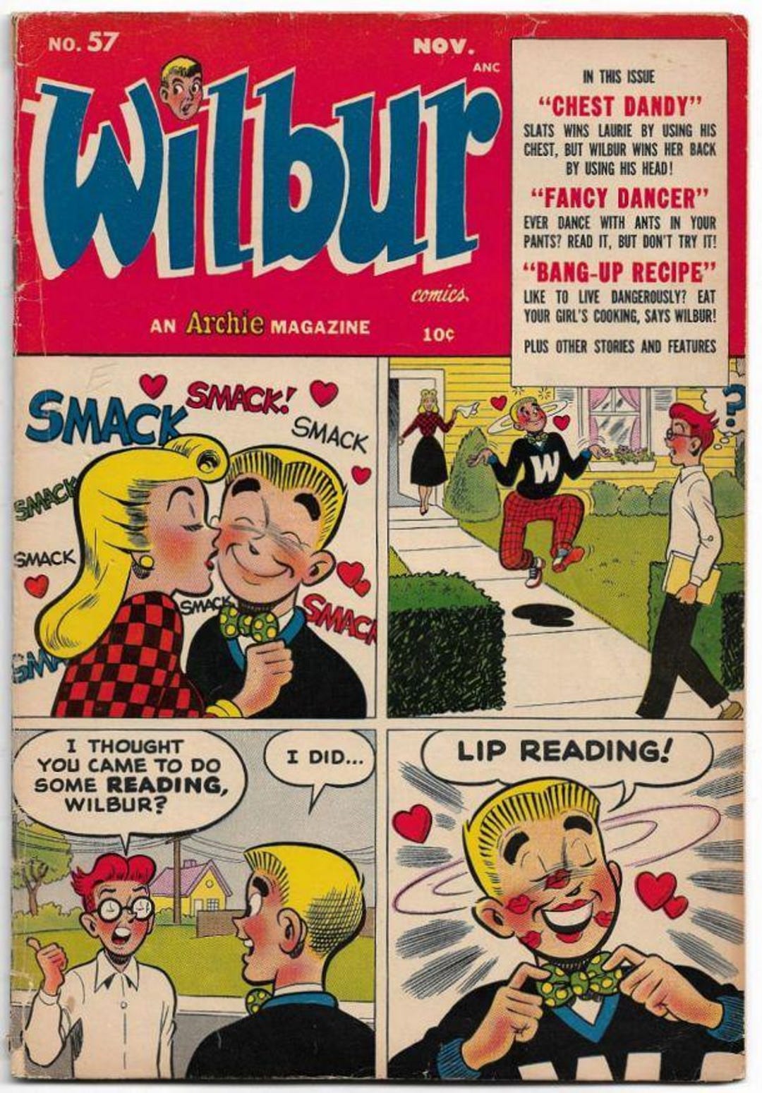 Wilbur Comics #57 (1954) *archie Comics / Cover Artwork by Joe Edwards ...