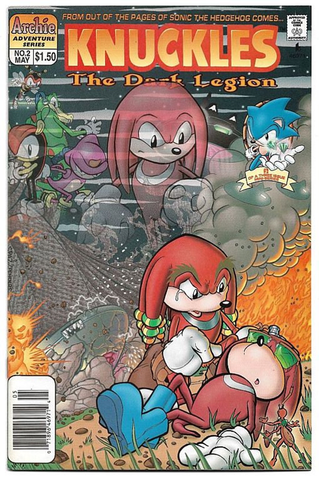 Knuckles: the Dark Legion 2 1997 archie Comics / Athair / Kragok ...