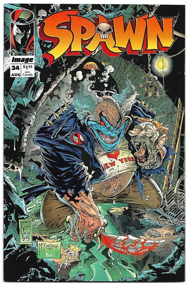 Spawn 34 1995 image Comics / Todd Mcfarlane Art & Cover / the Violator - Etsy