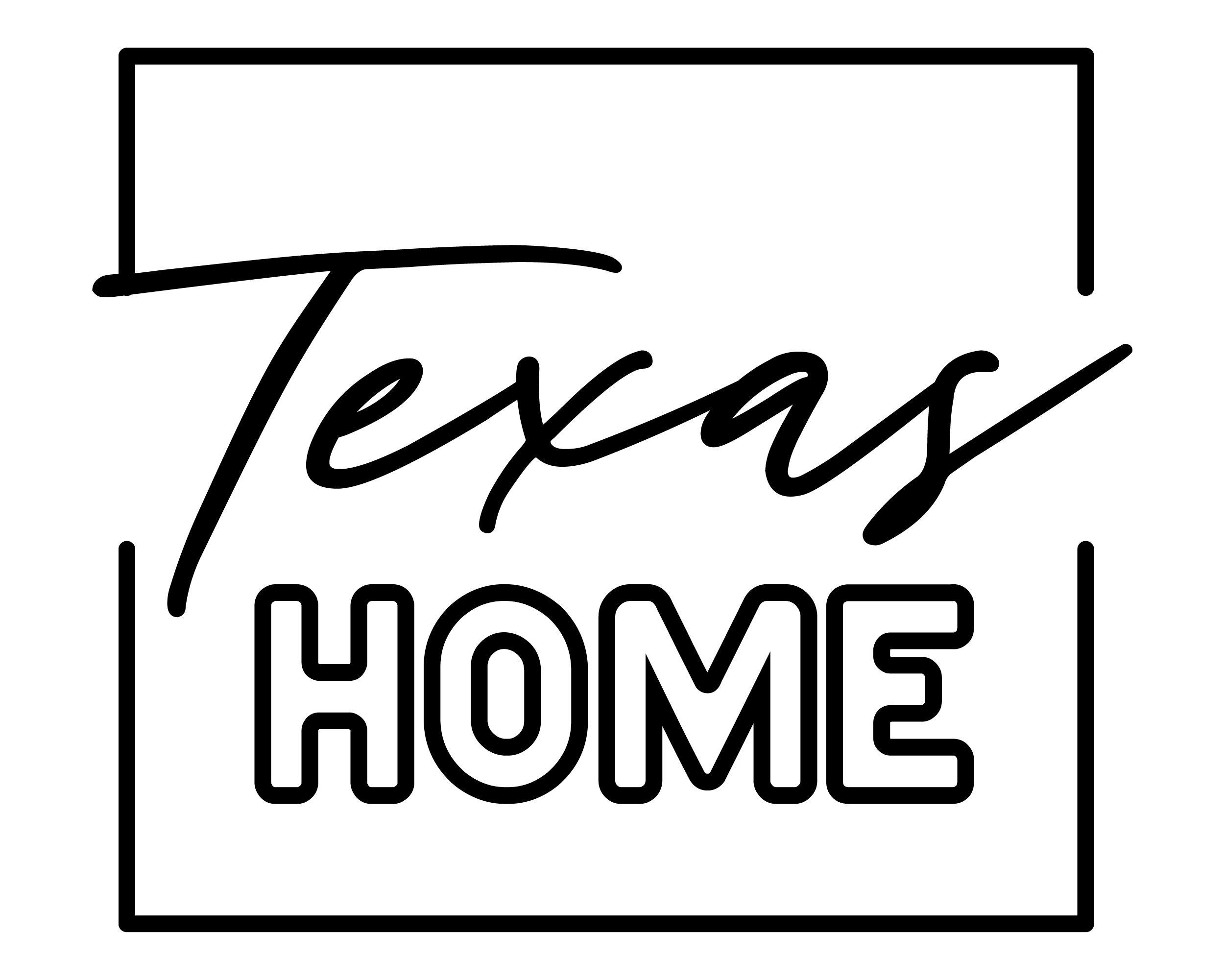 Texas Home Script Svg Texas Home Svg Texasa SVG State | Etsy