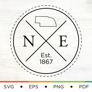 Nebraska Home SVG - Nebraska Logo Svg - Nebraska Svg - NE Svg - State ...