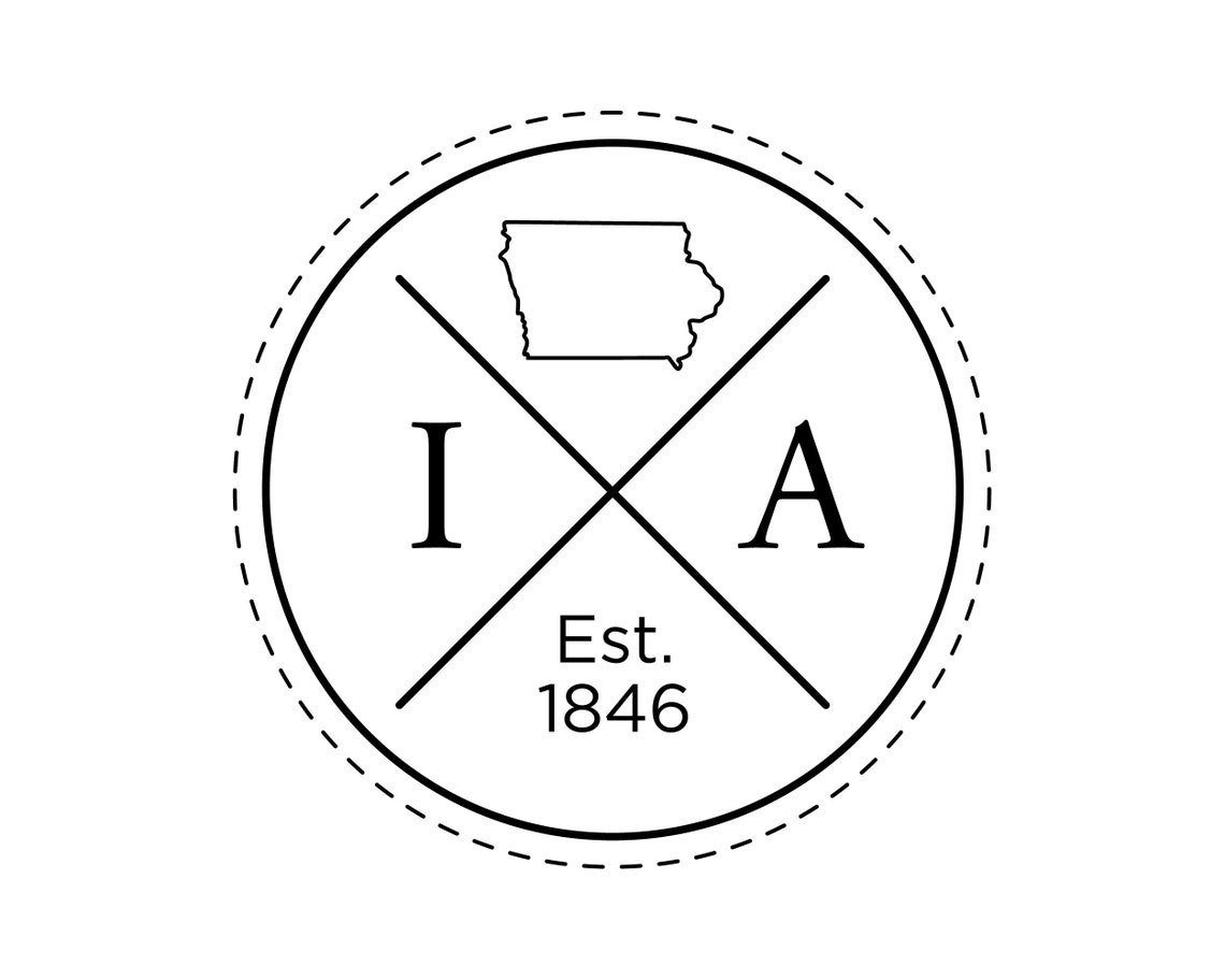 Iowa Home SVG Iowa Logo Svg Iowa SVG State Svg Home - Etsy