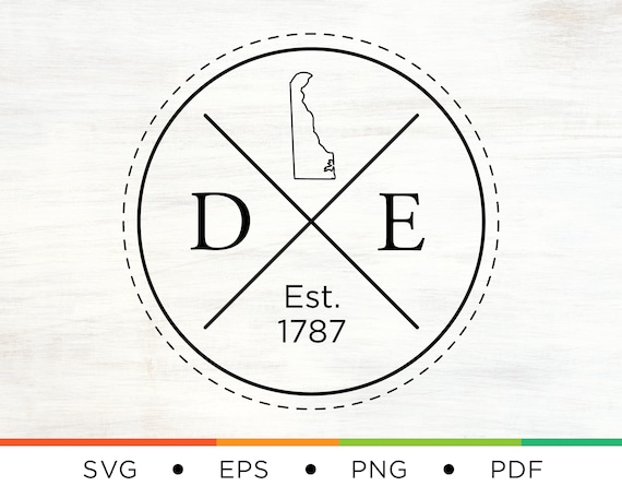 Delaware Home SVG Delaware Logo Svg Delaware SVG DE Svg | Etsy