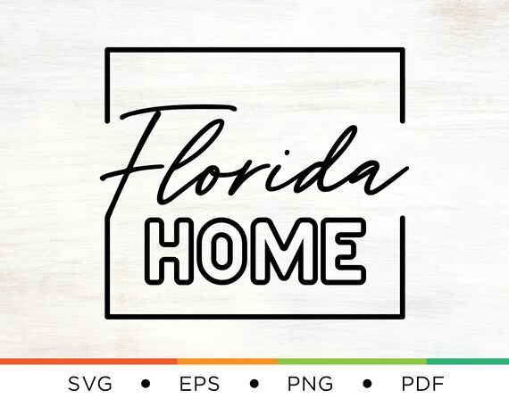 Florida Home Script Svg Florida Home Svg Florida SVG - Etsy
