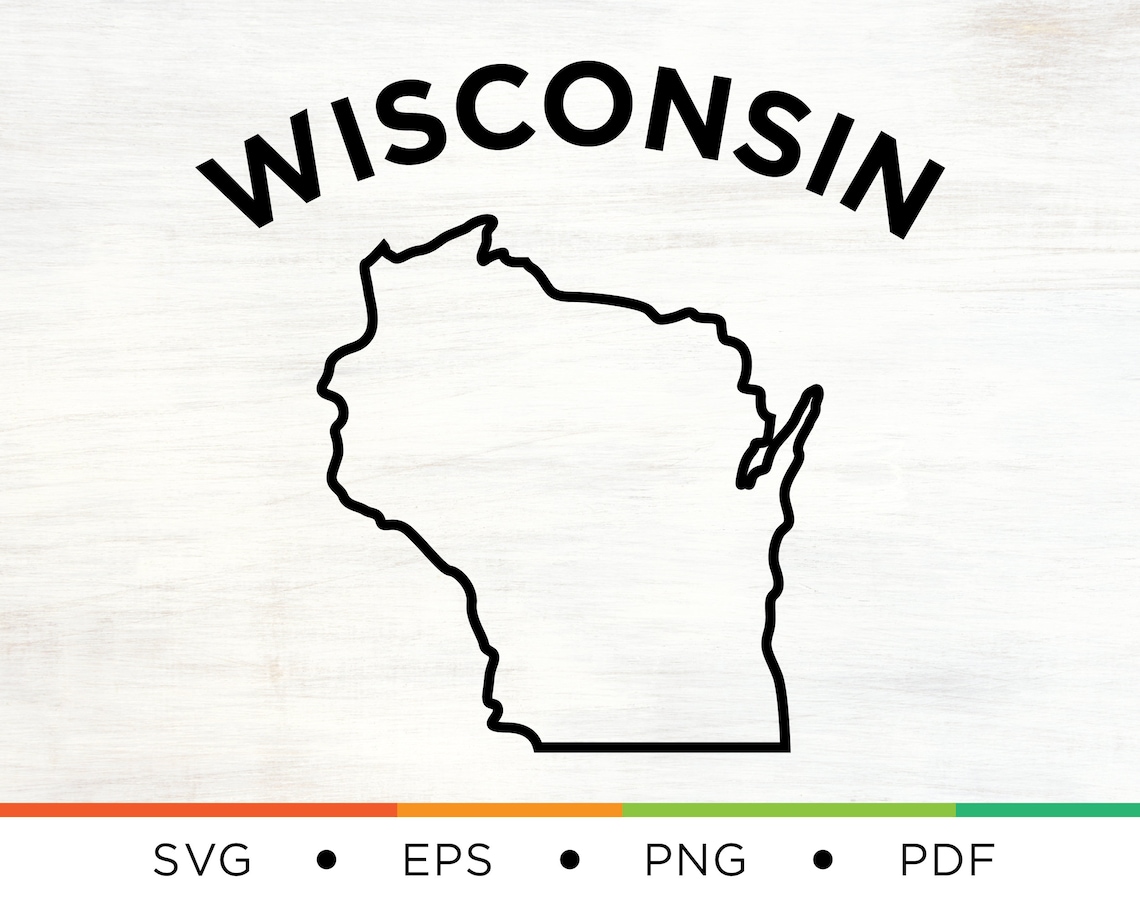 Wisconsin SVG Wisconsin Home SVG Wisconsin Logo Svg | Etsy