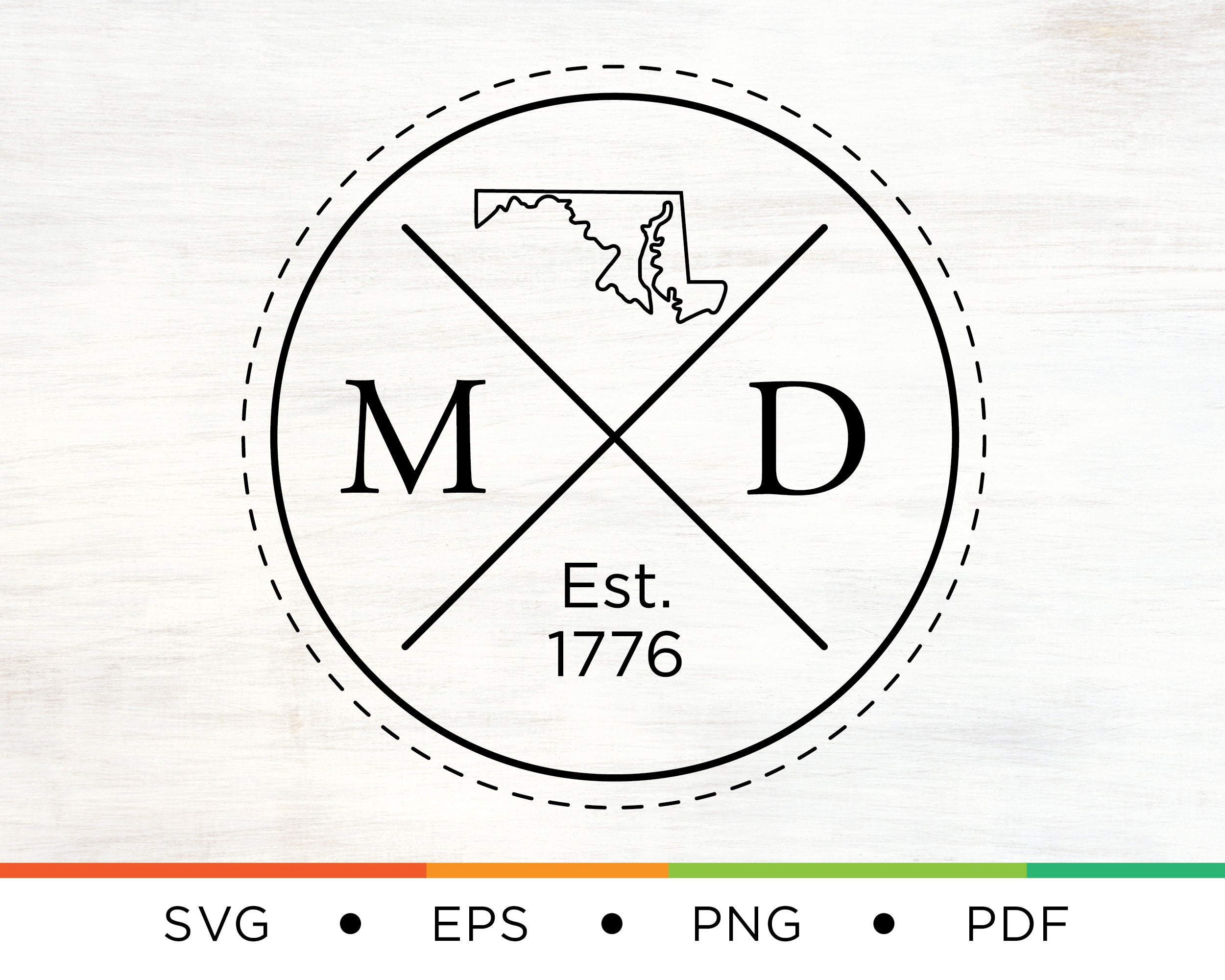 Maryland Home SVG Maryland Logo Svg Maryland SVG MD Svg | Etsy
