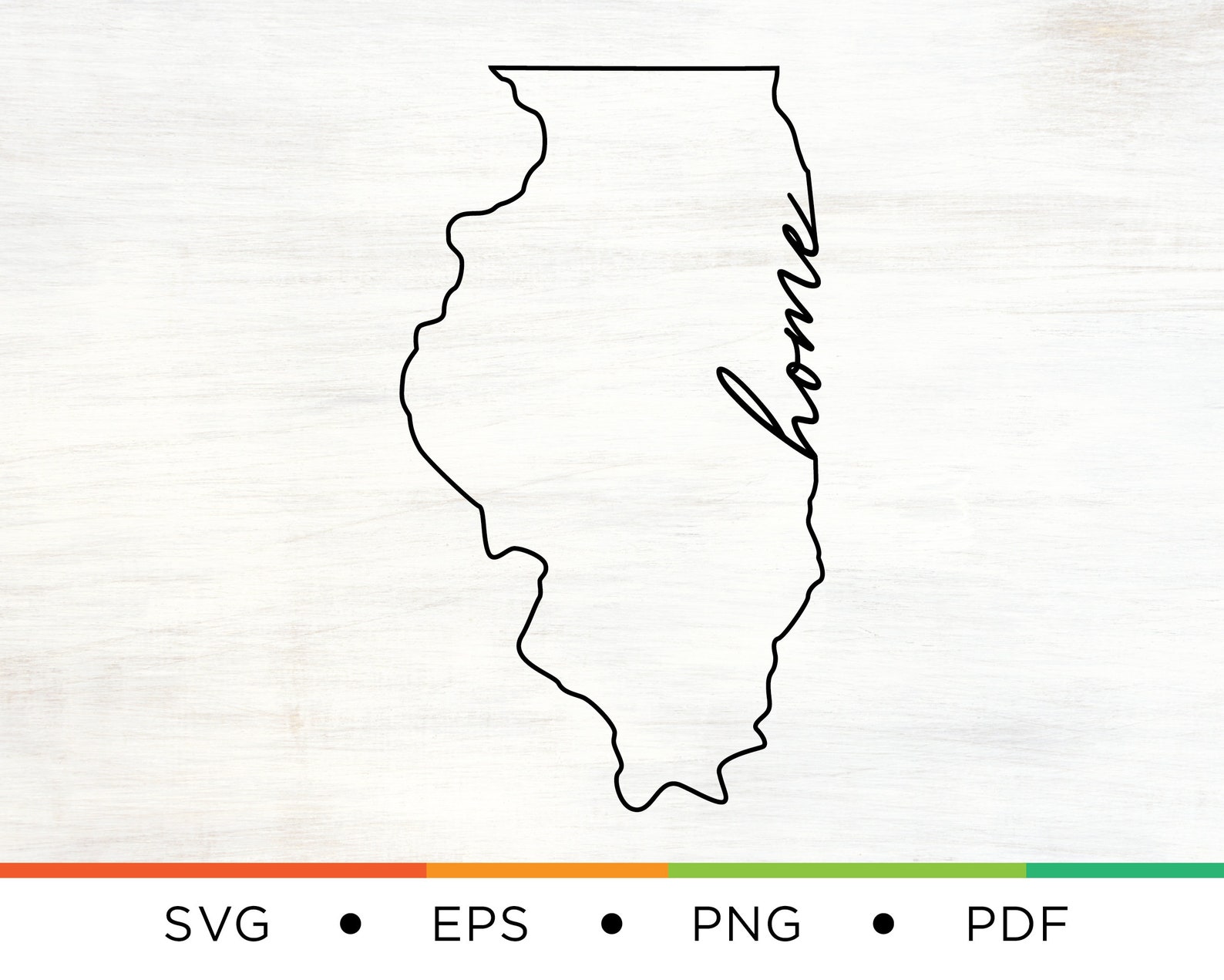 Illinois Home SVG Illinois State SVG Illinois Svg State | Etsy