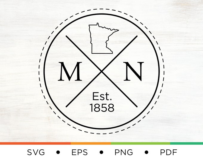 Pine Tree Minnesota Svg, Nature Svg, Outdoor Svg, Nature Silhouette ...
