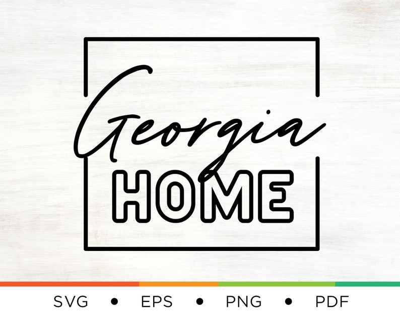 Georgia Home Script Svg Georgia Home Svg Georgia SVG - Etsy