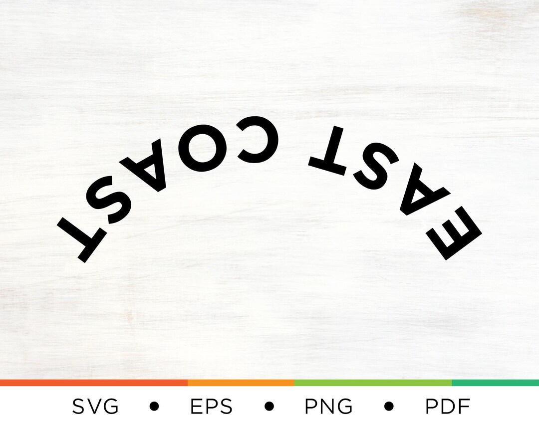 East Coast Arched Logo - East Coast Arched Font - Upside Down Font ...