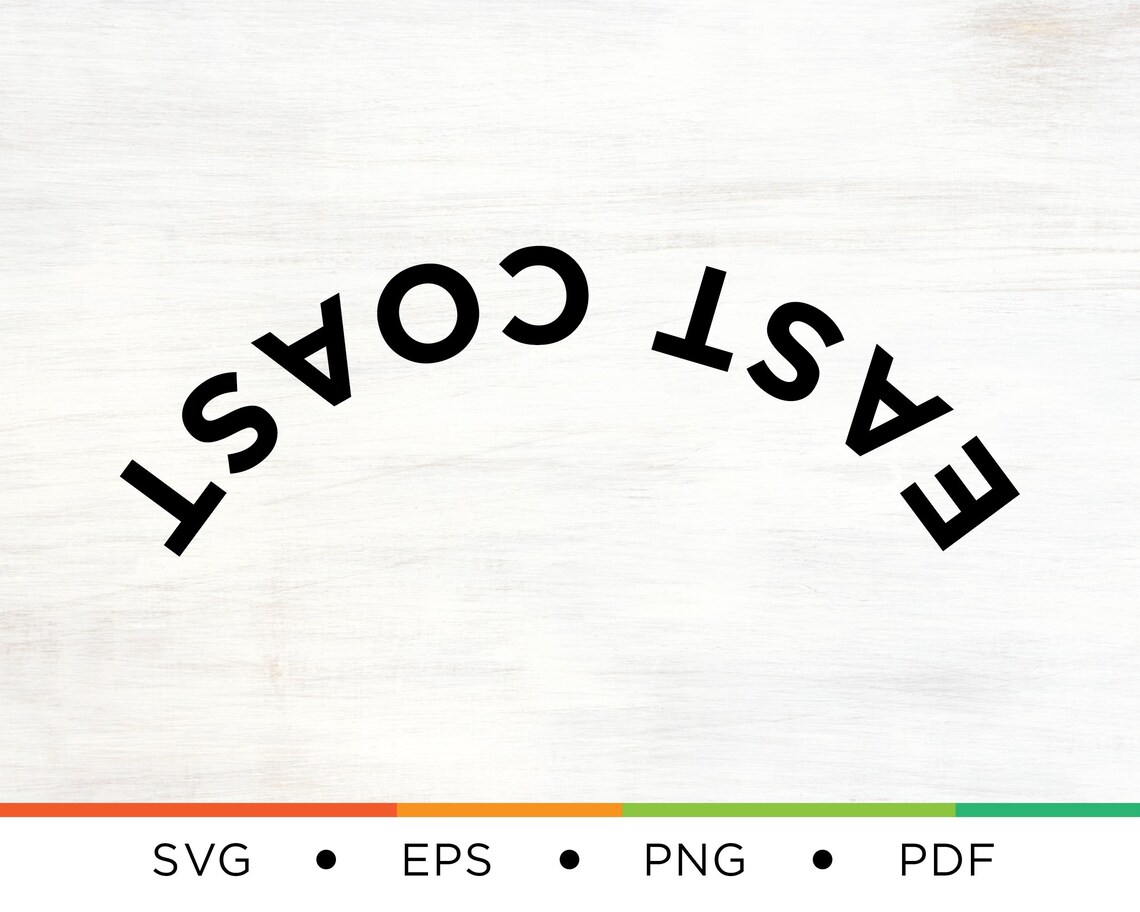 East Coast Arched Logo - East Coast Arched Font - Upside Down Font ...