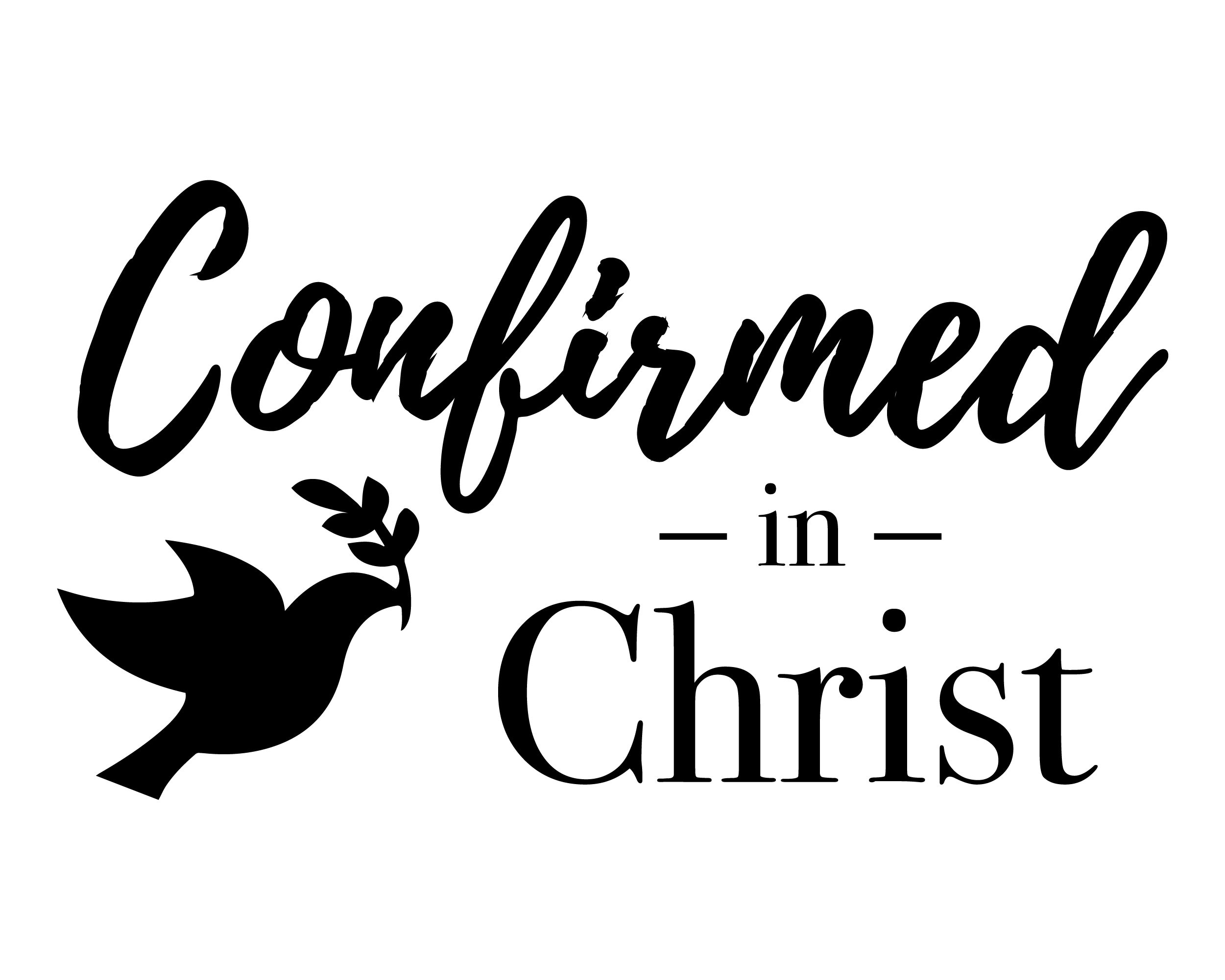 Confirmación SVG - Confirmado en Cristo SVG - Religioso Svg - Religión ...