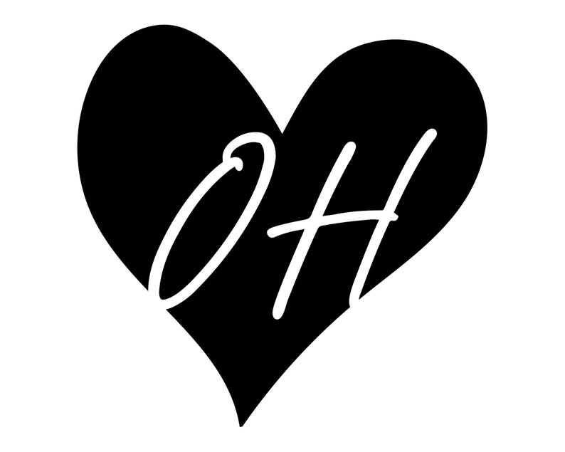 Ohio Heart SVG - Ohio State SVG - Ohio Svg - State Svg - Heart Svg ...