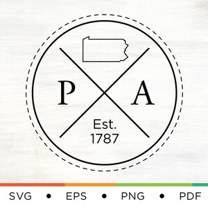 Pennsylvania Home SVG - Pennsylvania Logo Svg - Pennsylvania SVG - PA ...