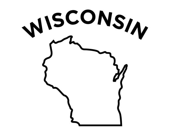State Of Wisconsin Logo Red Wisconsin Badgers Modern Disc Wall Sign