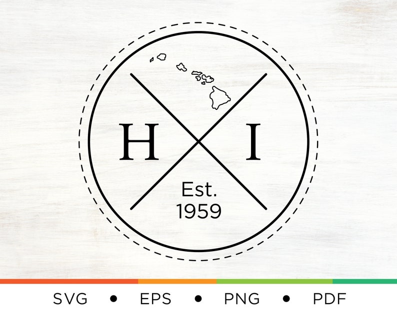 Hawaii Home SVG Hawaii Logo Svg Hawaii Svg HI Svg - Etsy