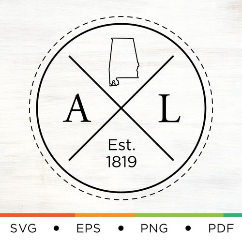 Alabama Home SVG Alabama Logo Svg Alabama Svg AL Svg - Etsy