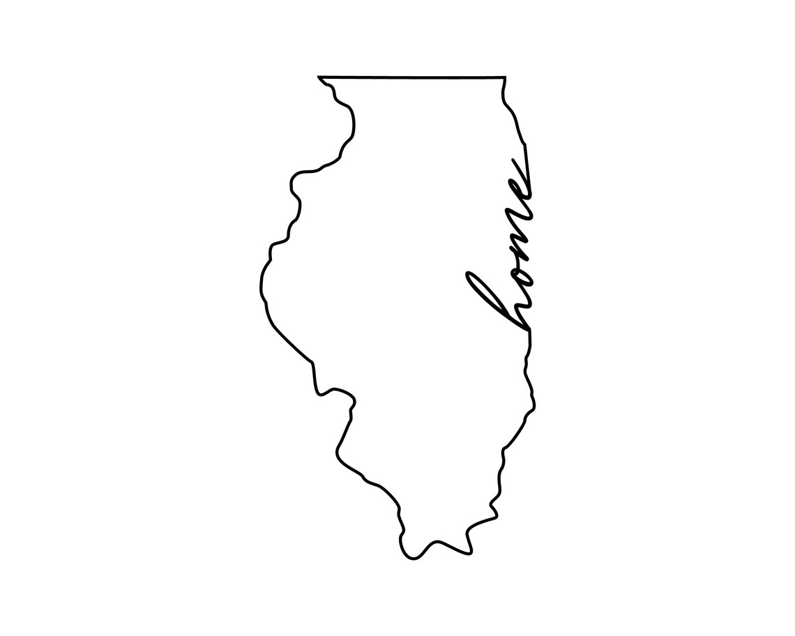 Illinois Home SVG Illinois State SVG Illinois Svg State | Etsy
