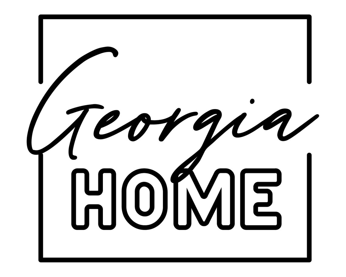 Georgia Home Script Svg Georgia Home Svg Georgia SVG - Etsy