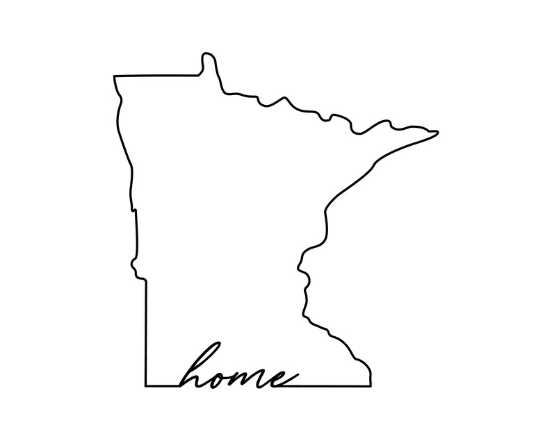 Minnesota Home SVG - Minnesota State SVG - Minnesota Svg - State Svg ...
