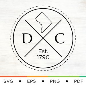 DC Home Svg - DC Logo Svg - DC Svg - Home Svg - Logo Svg - District of ...