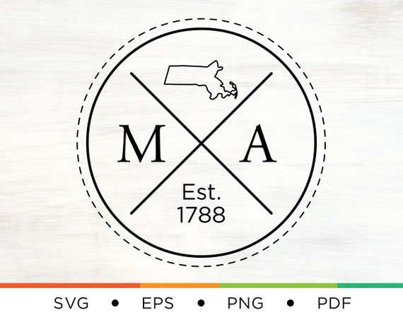 Massachusetts Home SVG Massachusetts Logo SVG - Etsy