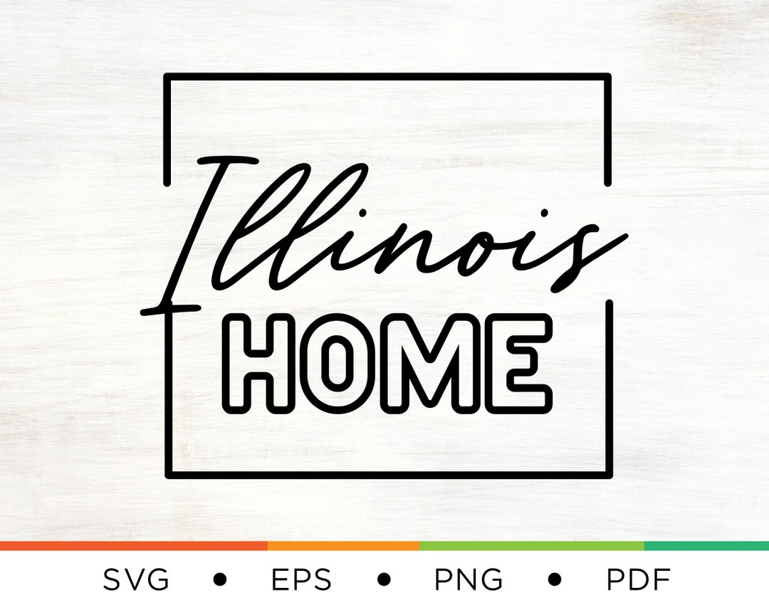 Illinois Home Script Svg - Illinois Home Svg - Illinois SVG - State Svg ...