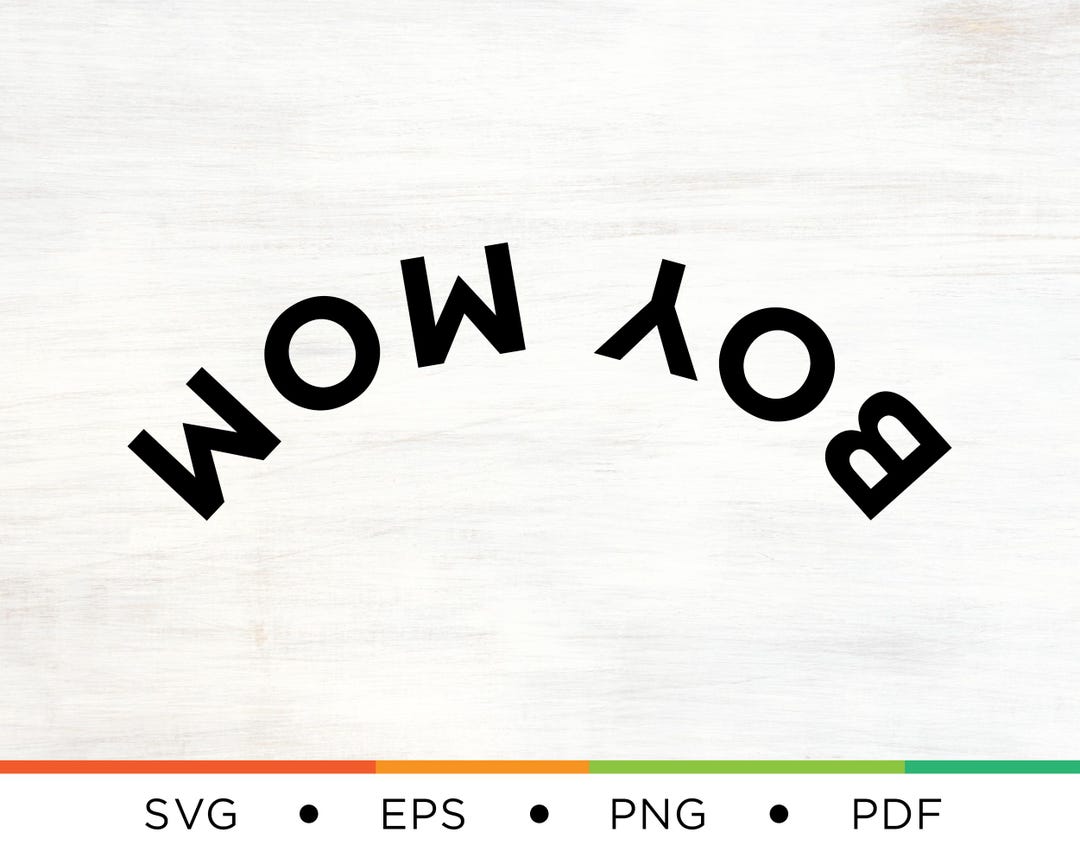 Boy Mom Logo - Boy Mom Arched Logo - Boy Mom Arched Font - Boy Mom Font ...