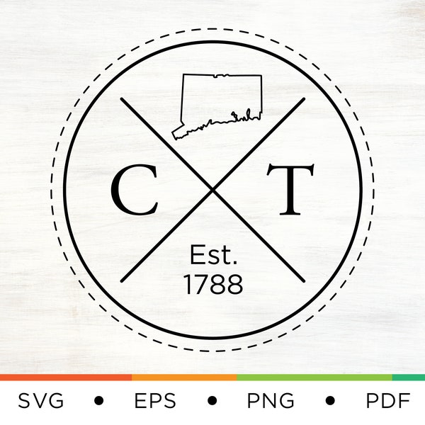 Connecticut Logo Svg - Etsy