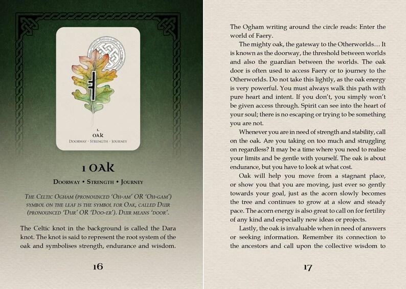 CELTIC SPIRIT Oracle Deck Cards and Guidebook by Nicola - Etsy