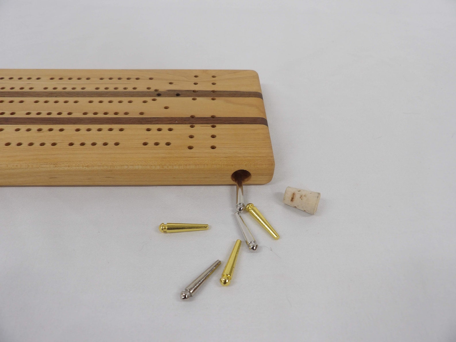 Cribbage Board / Wood Cribbage Board / Mixed Wood Cribbage Board ...