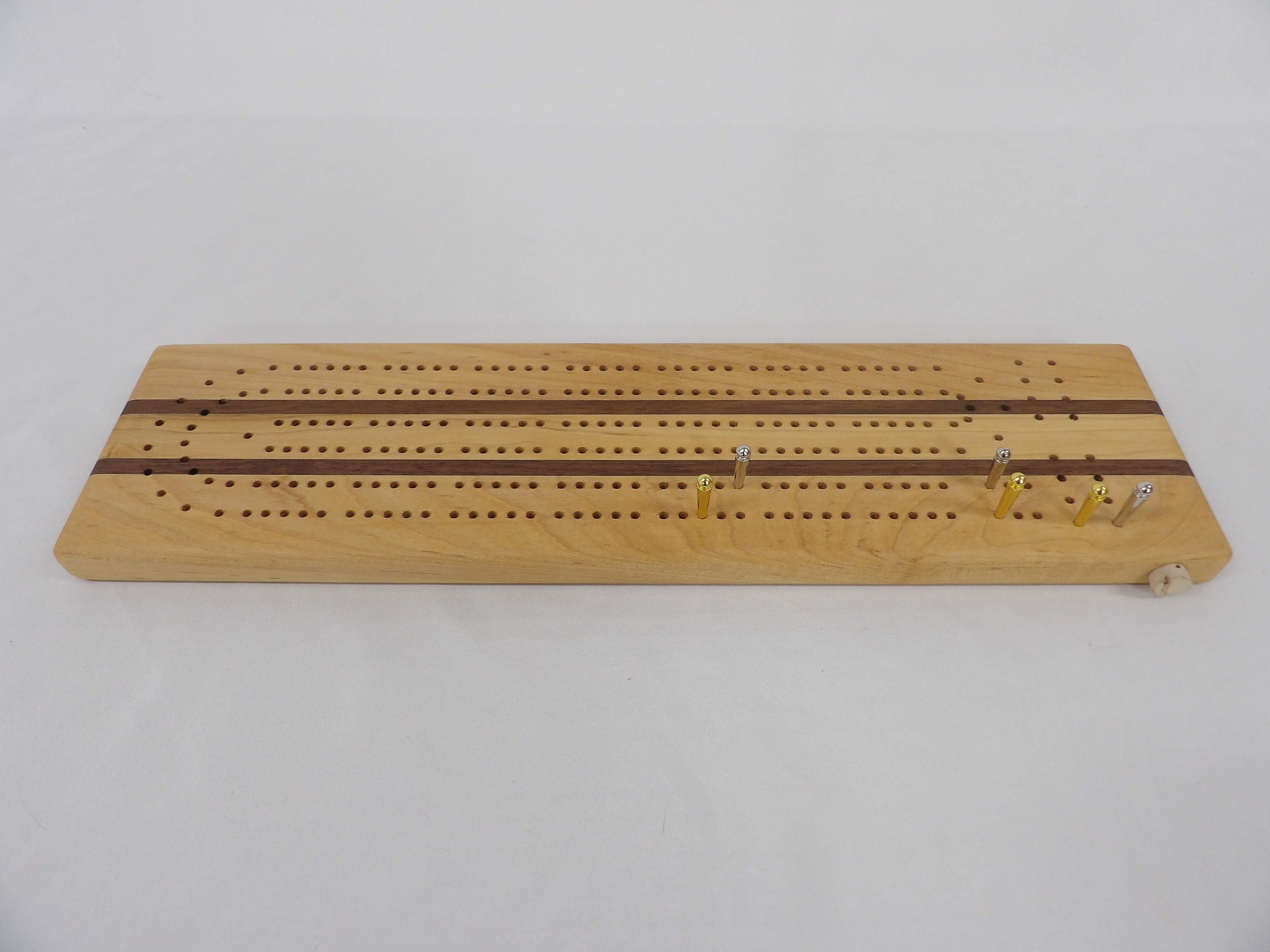Cribbage Board / Wood Cribbage Board / Mixed Wood Cribbage Board ...