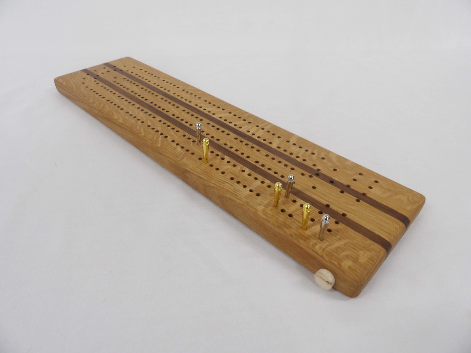 Cribbage Board / Wood Cribbage Board / Mixed Wood Cribbage - Etsy