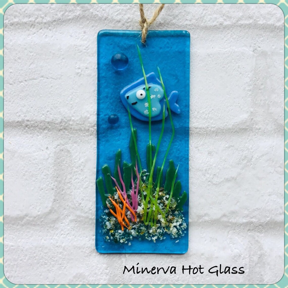 Fused Glass Suncatcher Glass Light Catcher Fused Glass Art | Etsy