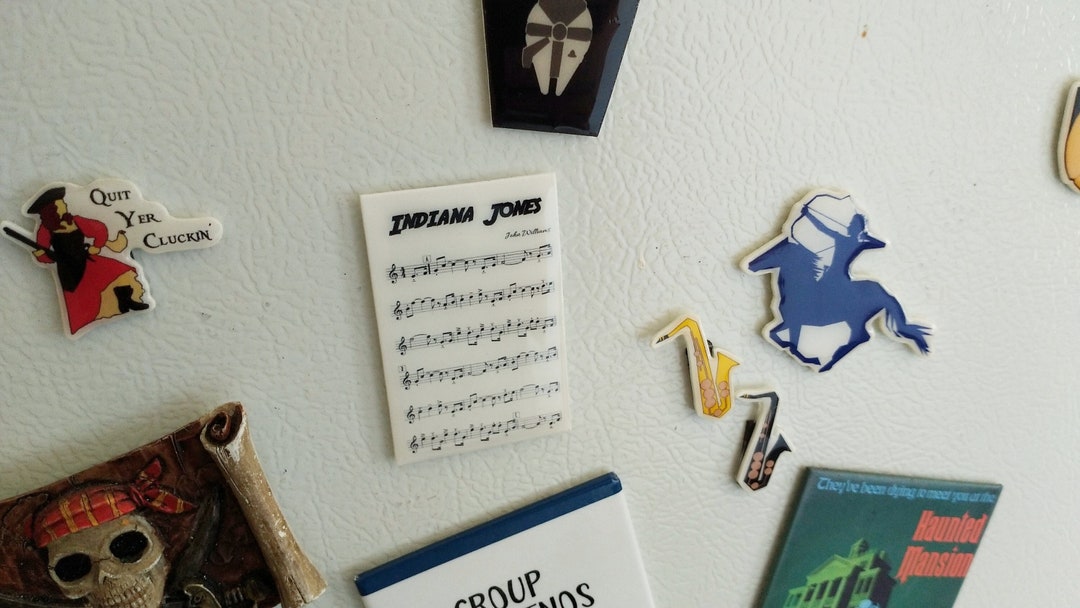Magnet INDIANA JONES Miniature Sheet Music Art Resin - Etsy