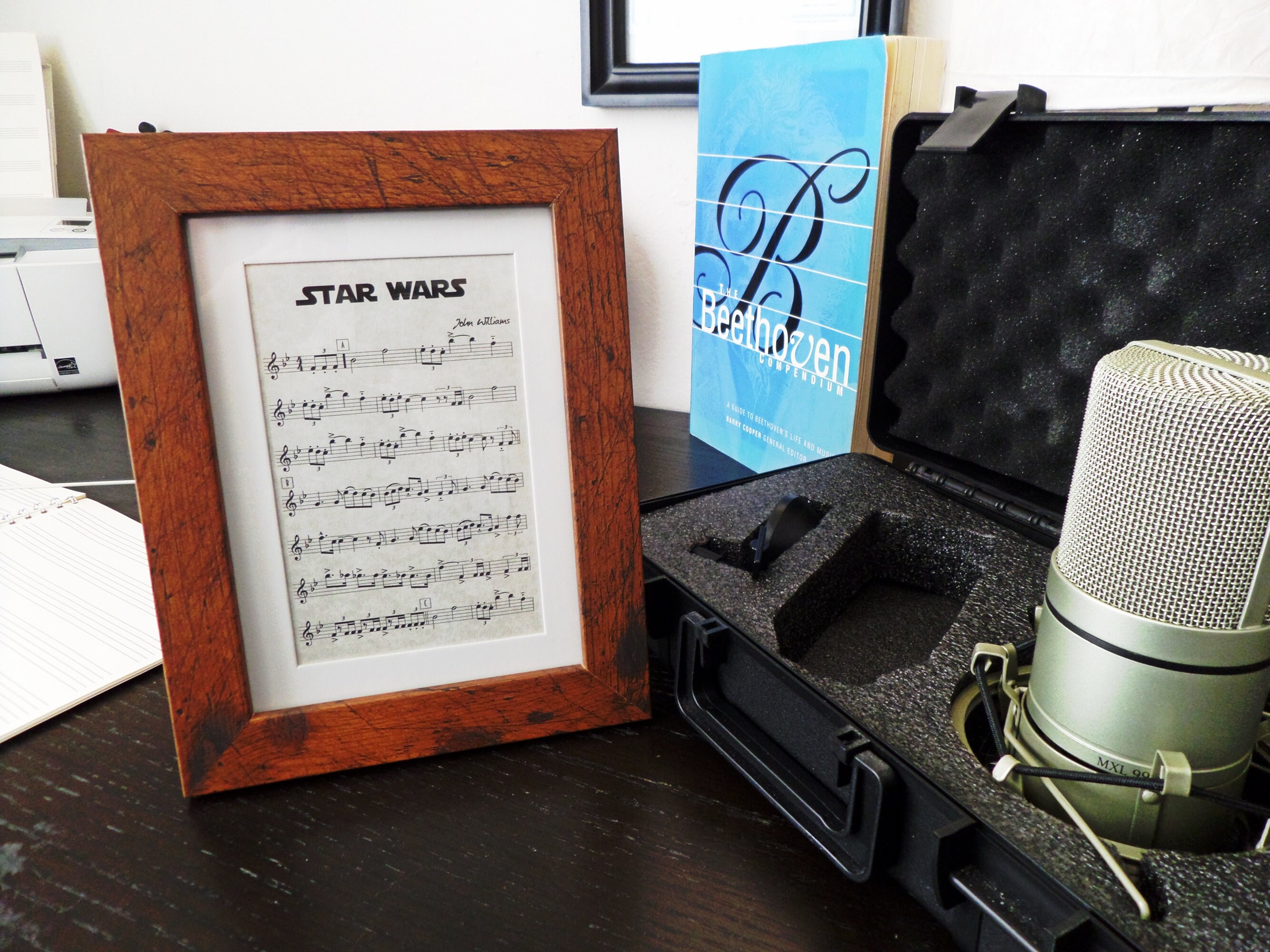 John Williams Music Art Set Movie Logo Framed Sheet Music Gift for Film ...