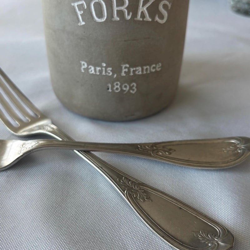 French Silver Dessert Fork - Etsy