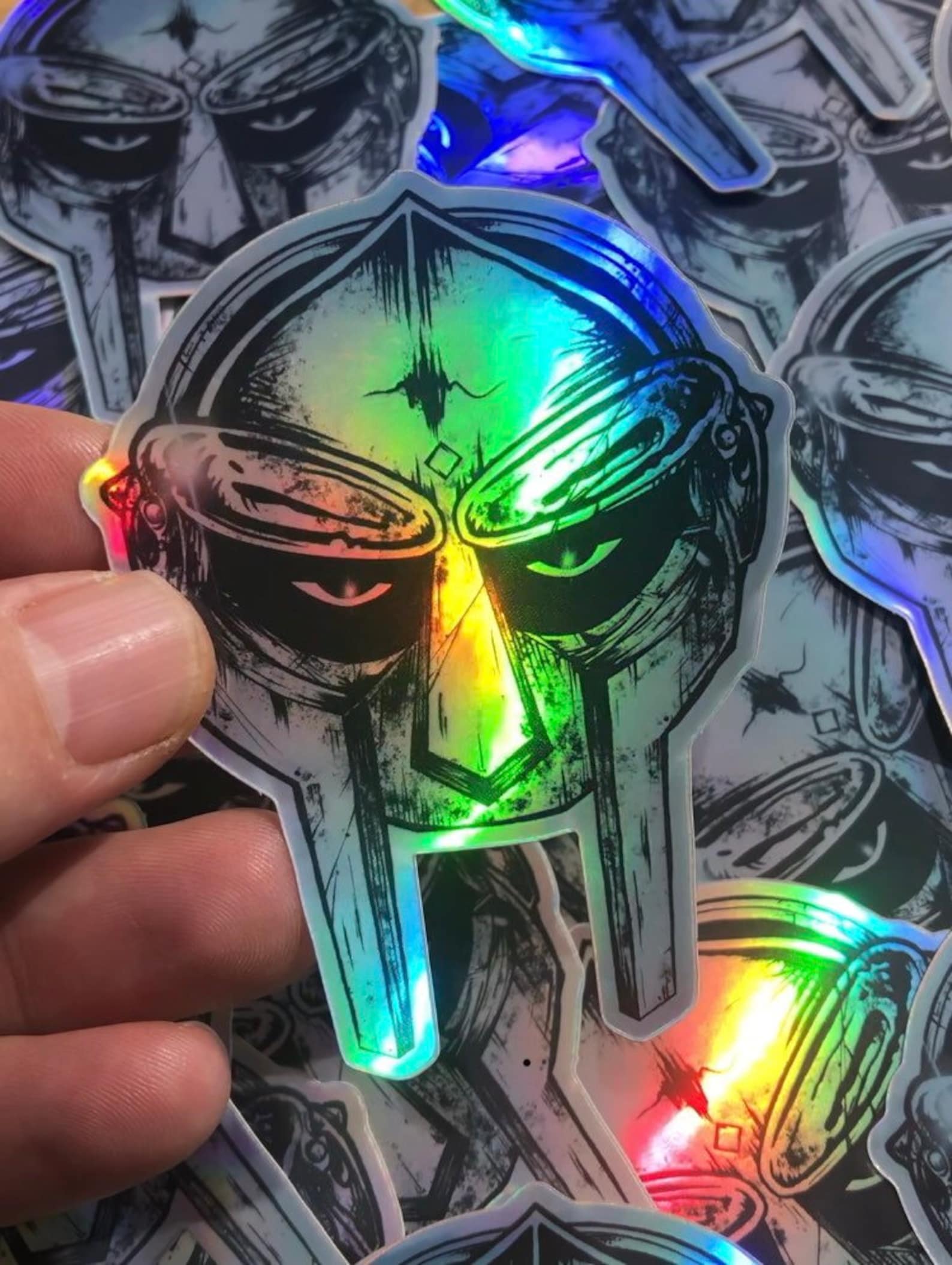 MF Doom - Holographic Sticker - Etsy