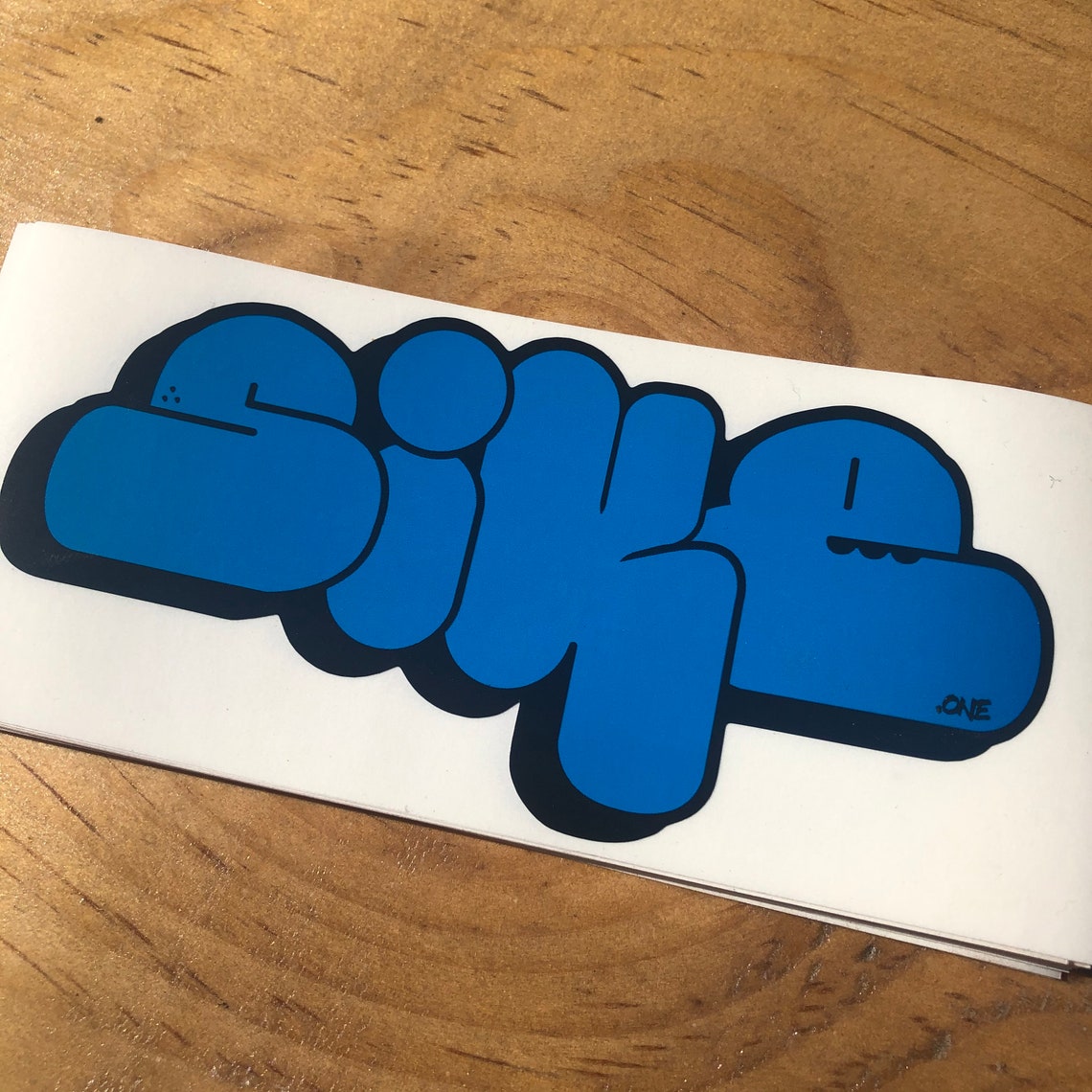 Sike One BLUE Eggshell Sticker EZ PEEL | Etsy