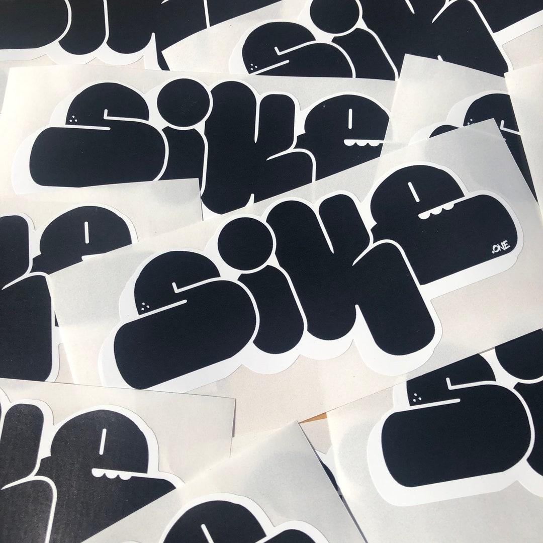 Sike One (eggshell Sticker) EZ PEEL - Etsy